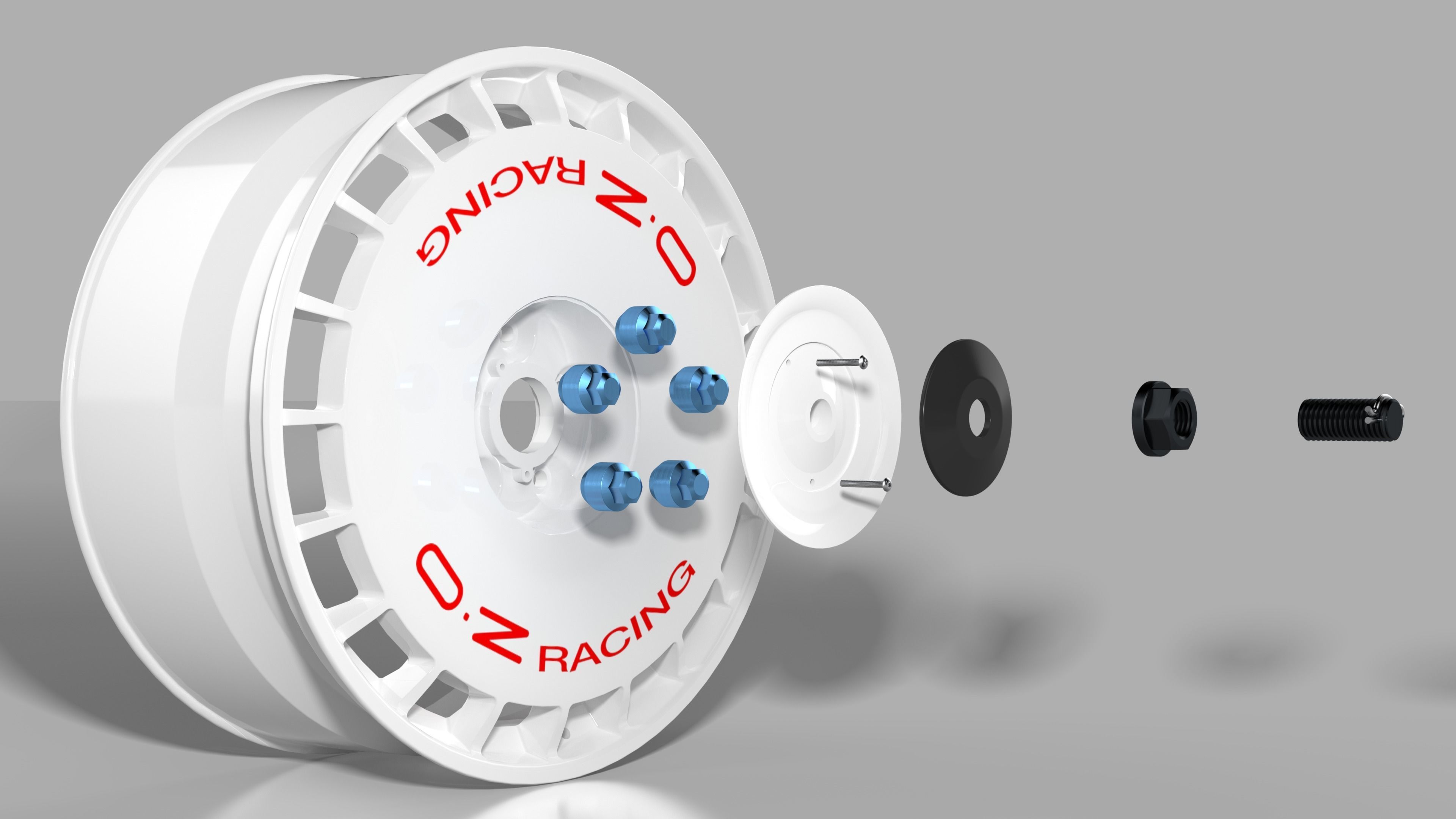 OZ Rally Racing Wheel 90s Group A Spec 3D model | CGTrader