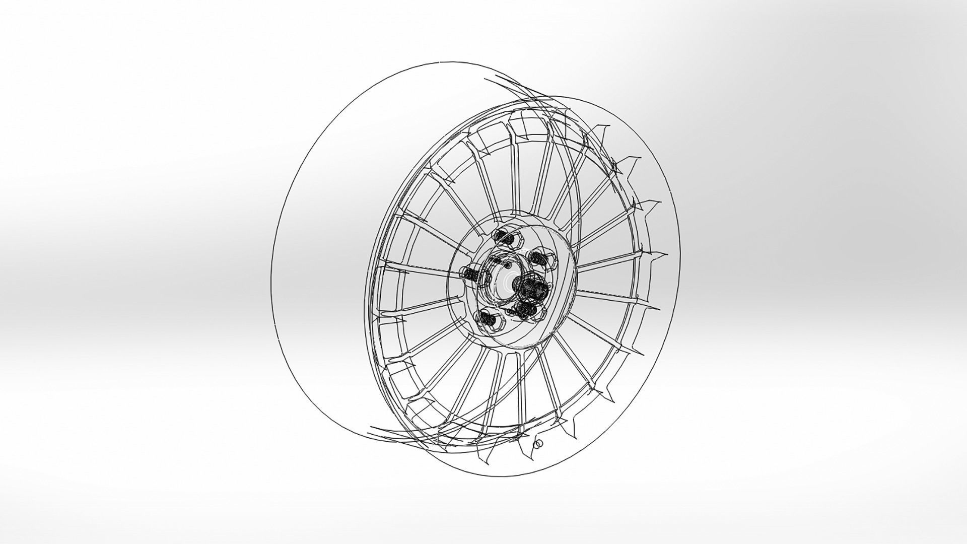 OZ Rally Racing Wheel 90s Group A Spec 3D model | CGTrader