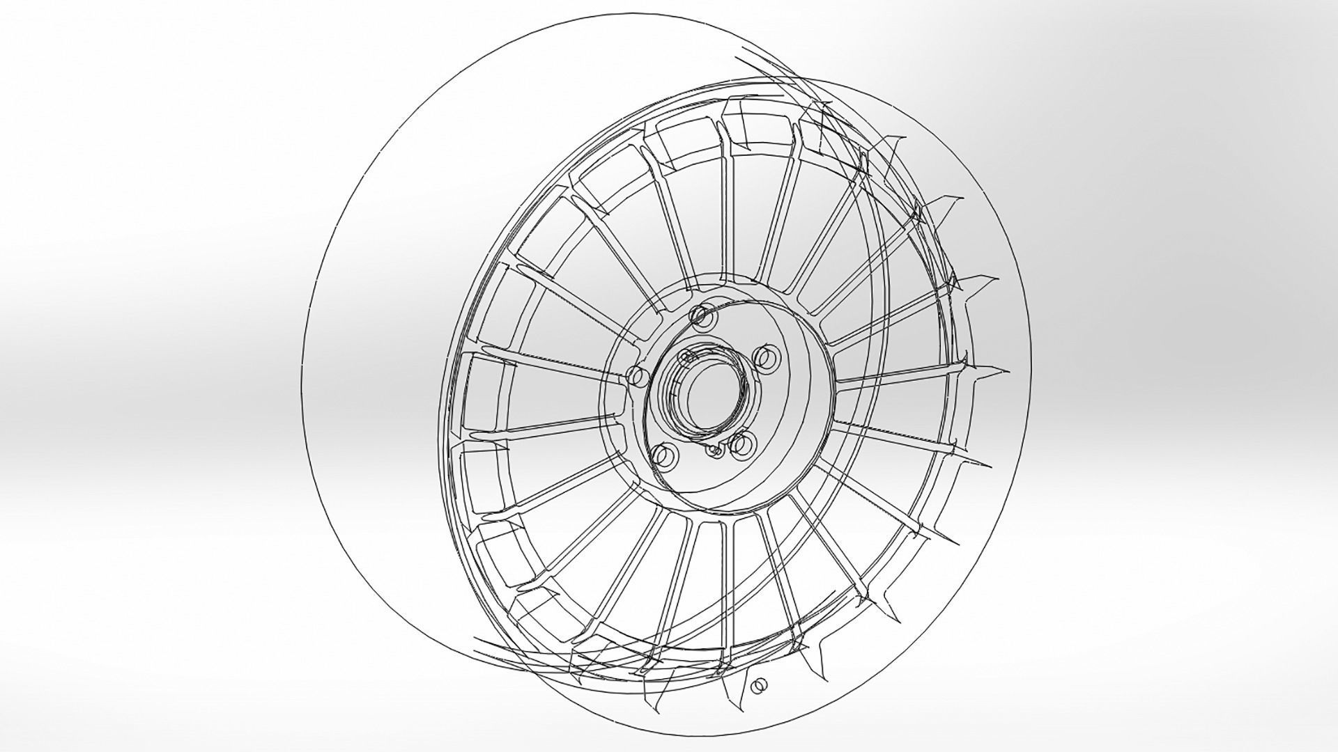 OZ Rally Racing Wheel 90s Group A Spec 3D model | CGTrader