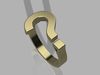 Question mark Ring 3D model 3D printable | CGTrader