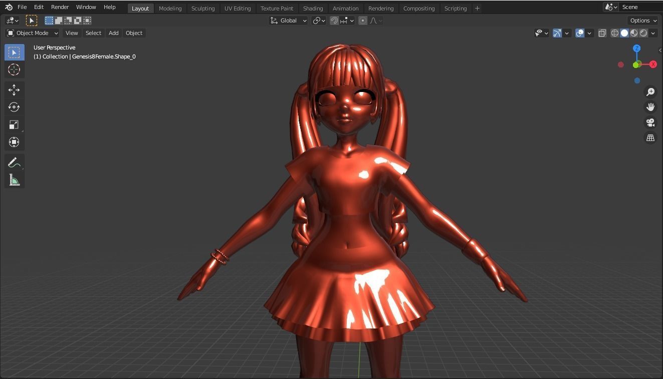 Doll Base Mesh 3D model | CGTrader