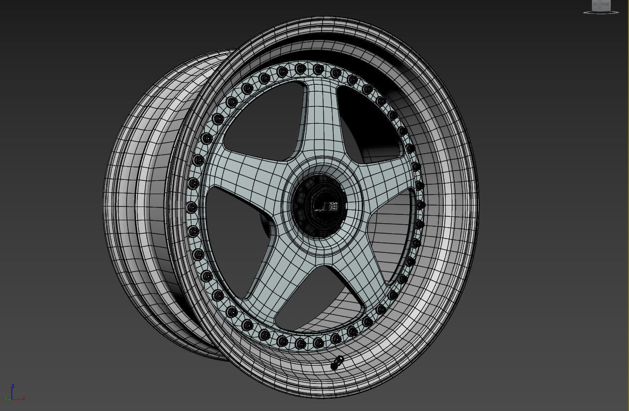 SSR Professor SP6 Wheel 3D model | CGTrader