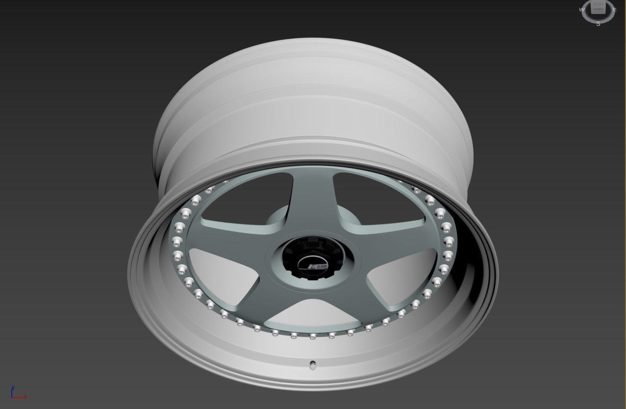 SSR Professor SP6 Wheel 3D model | CGTrader
