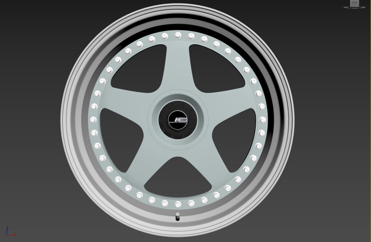 SSR Professor SP6 Wheel 3D model | CGTrader