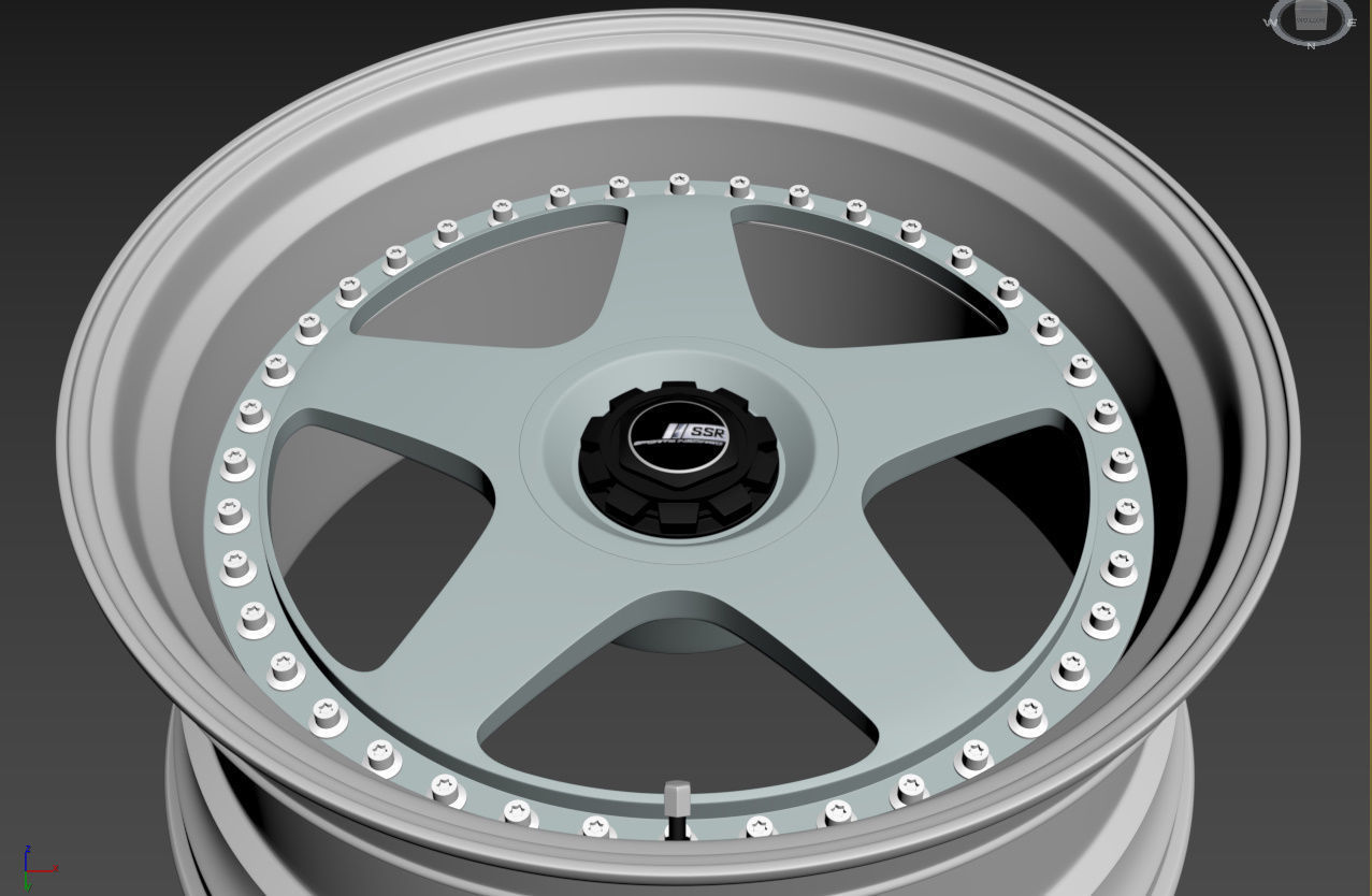 SSR Professor SP6 Wheel 3D model | CGTrader