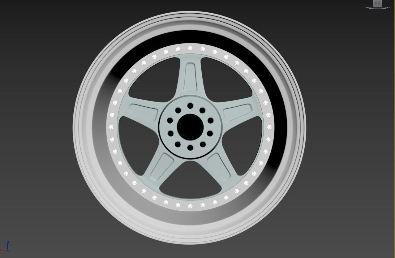 SSR Professor SP6 Wheel 3D model | CGTrader