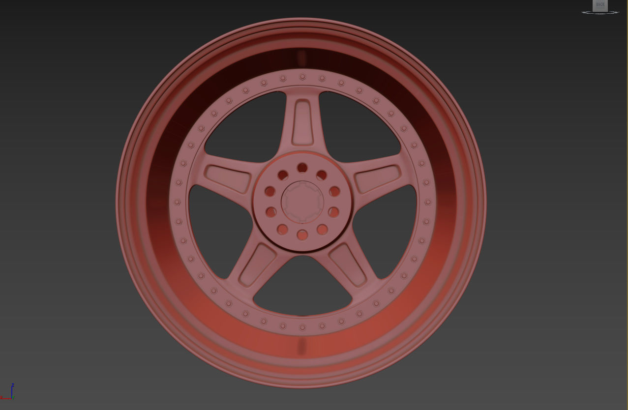 SSR Professor SP6 Wheel 3D model | CGTrader