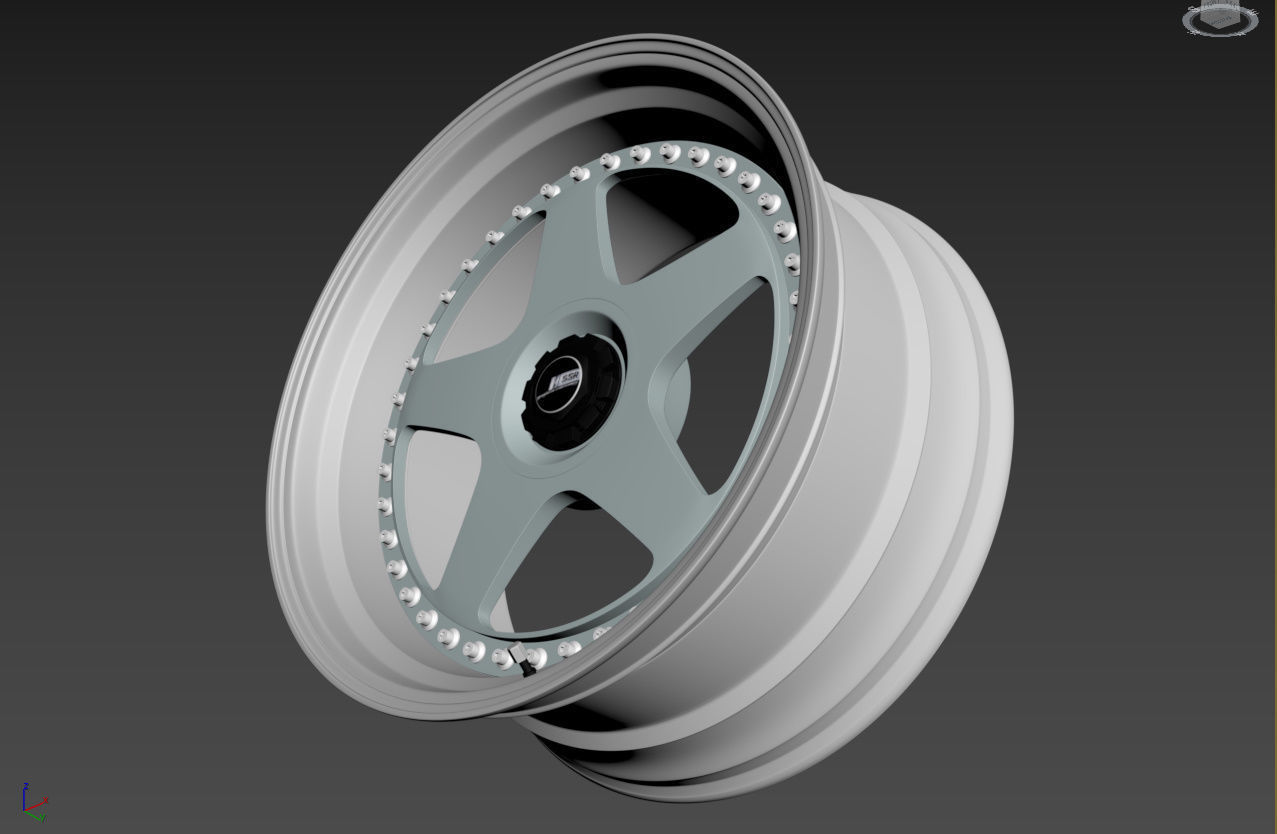 SSR Professor SP6 Wheel 3D model | CGTrader