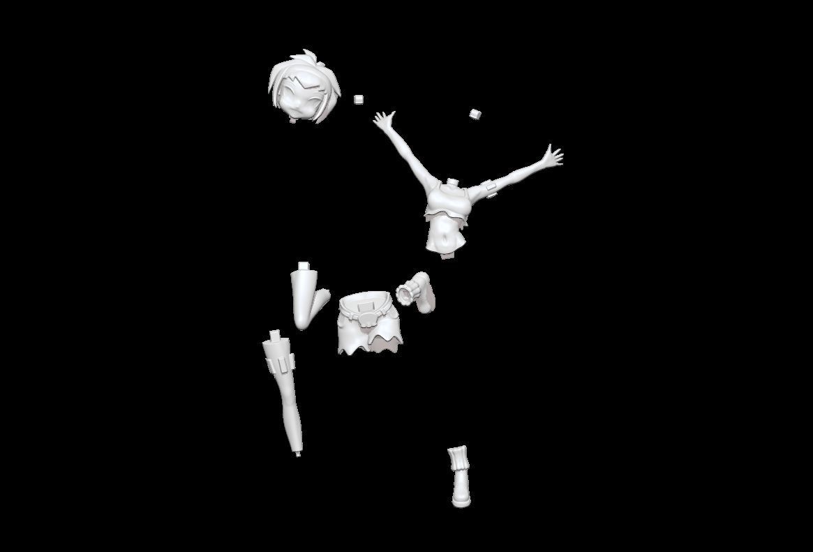 Rottytops figure 3D model 3D printable | CGTrader