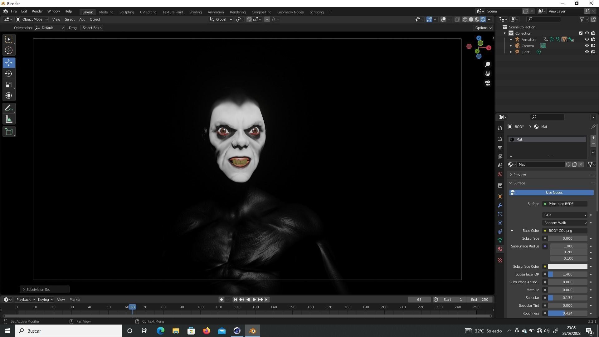 EXORCIST DEMON 2 3D model animated rigged | CGTrader
