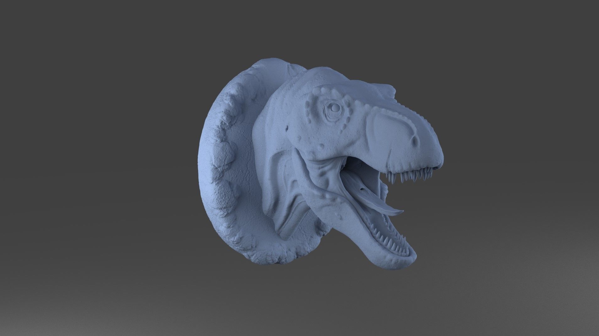 T-REX Bust 3D model 3D printable | CGTrader