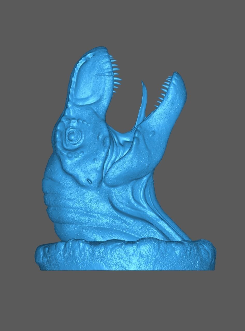 T-REX Bust 3D model 3D printable | CGTrader