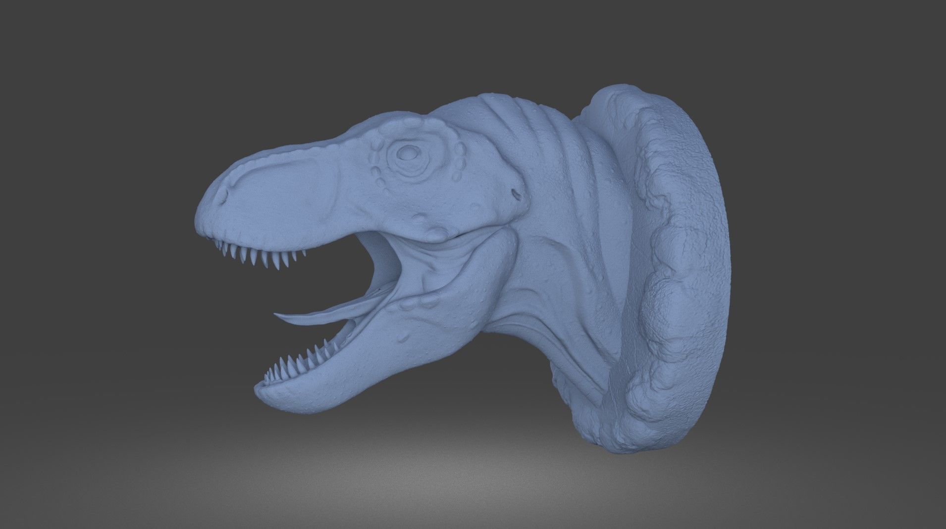 T-REX Bust 3D model 3D printable | CGTrader