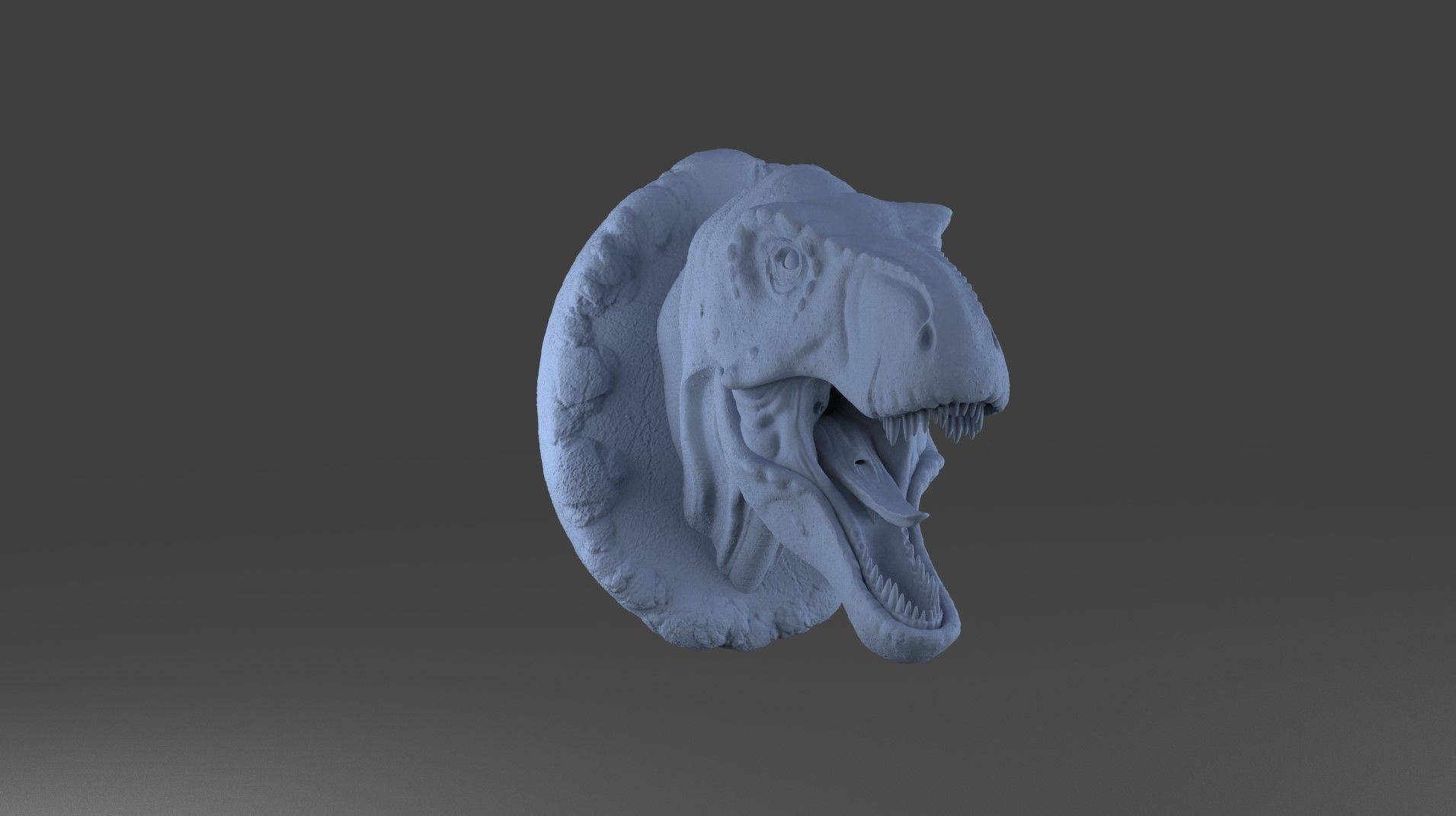 T-REX Bust 3D model 3D printable | CGTrader