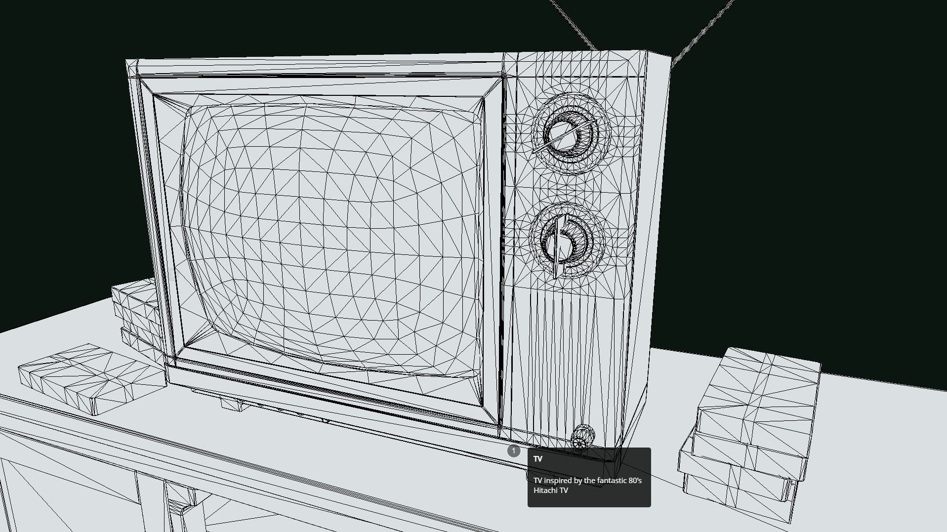 3D model TV Set 80s Asset VR / AR / low-poly | CGTrader