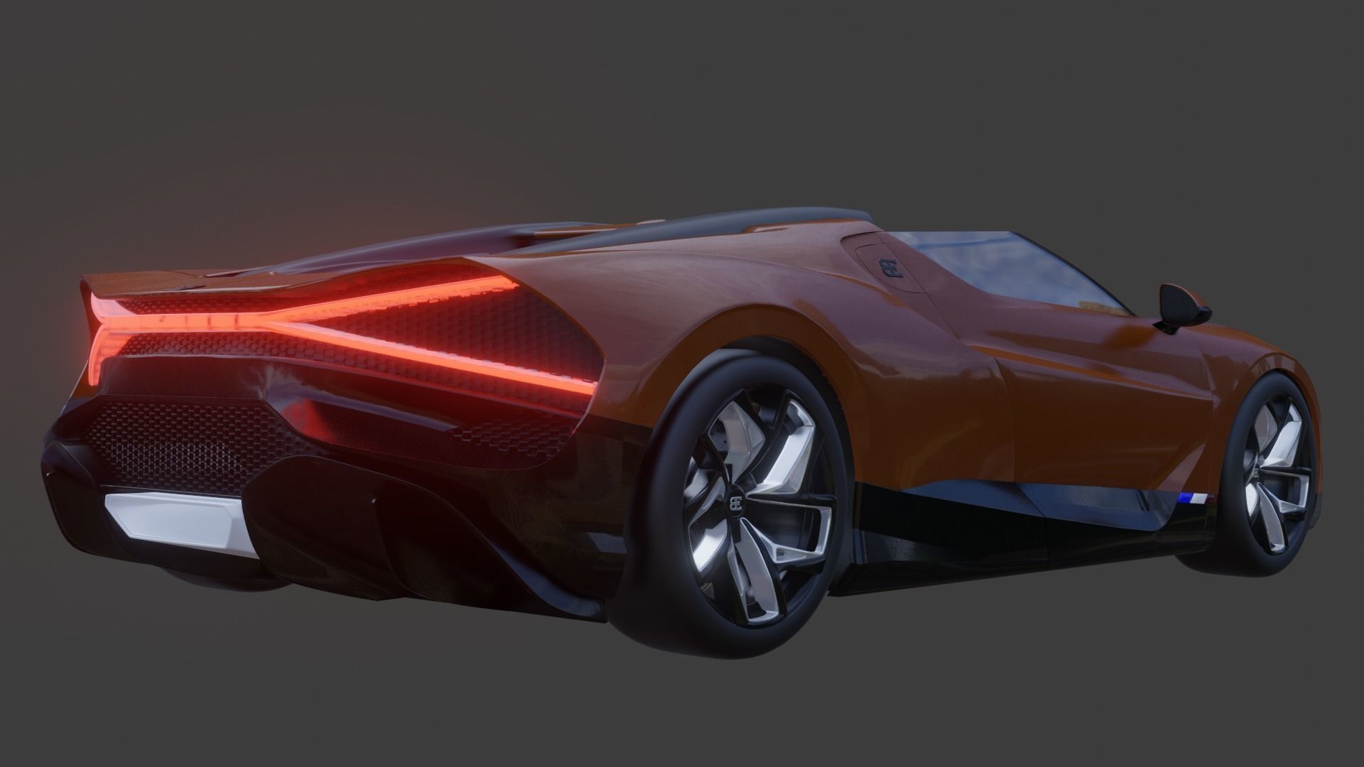 bugatti mistral chocolate 3D model | CGTrader