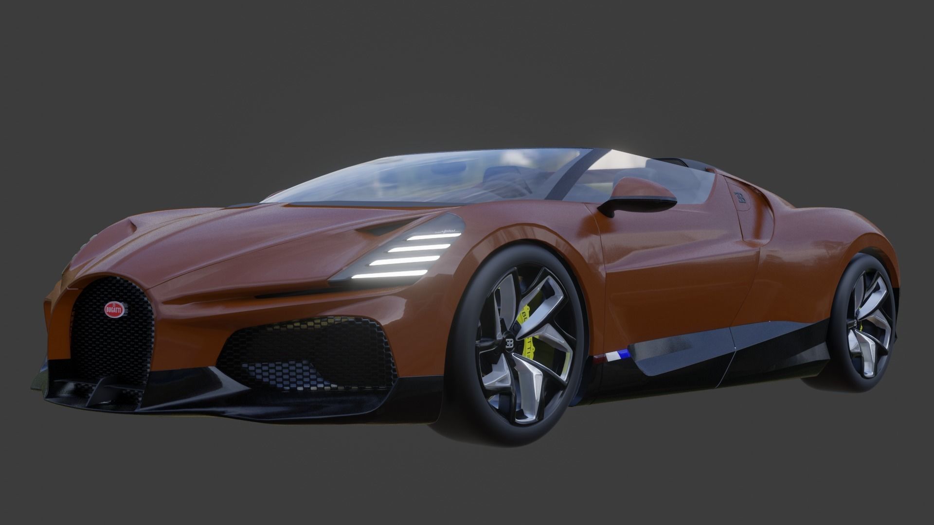 bugatti mistral chocolate 3D model | CGTrader