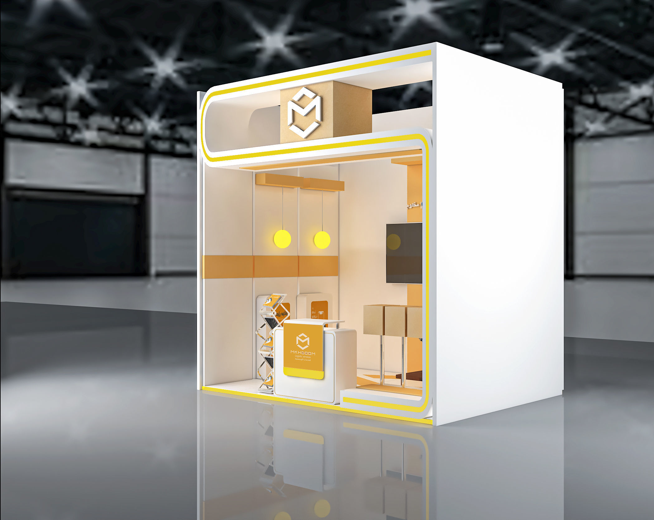 booth 4x3 3D model | CGTrader