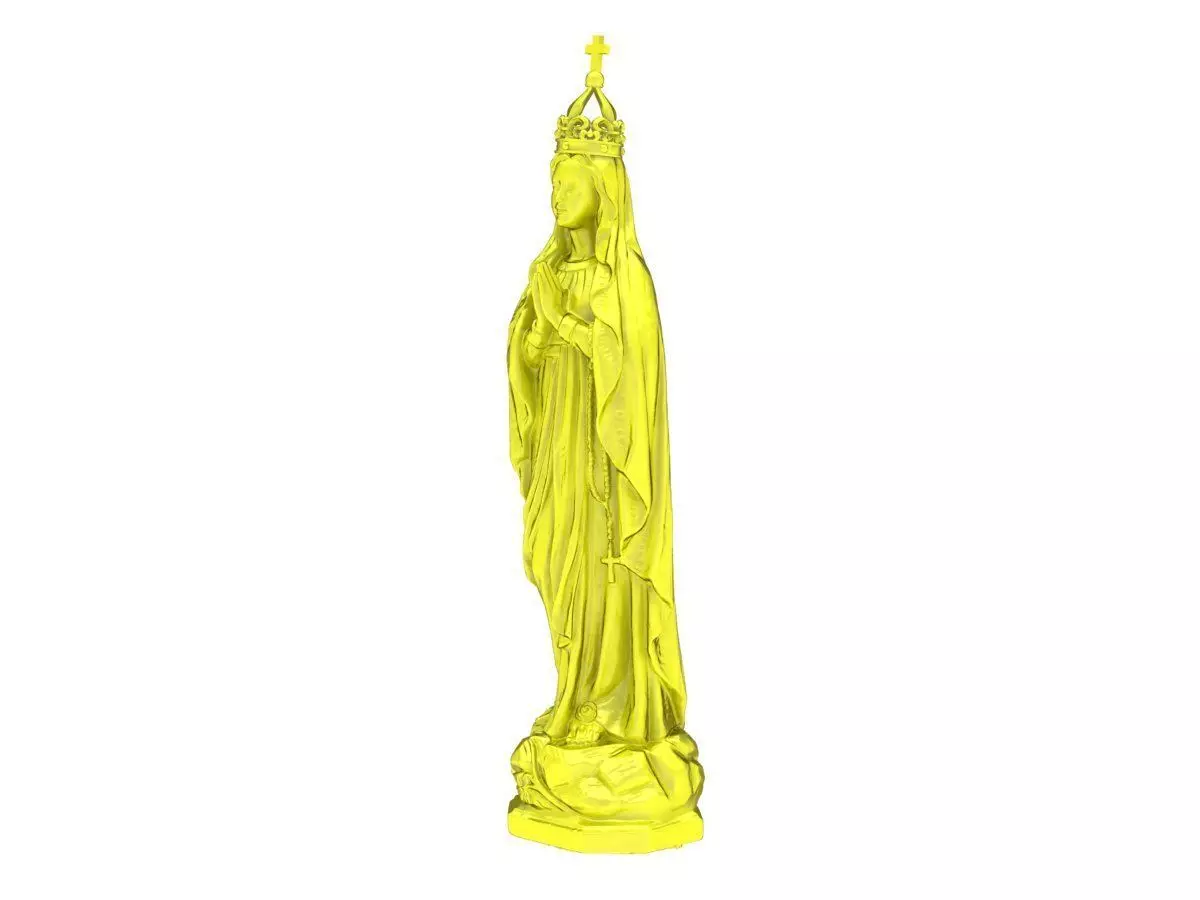 Virgin Mary Statue 3D Model 6151 3D model 3D printable | CGTrader