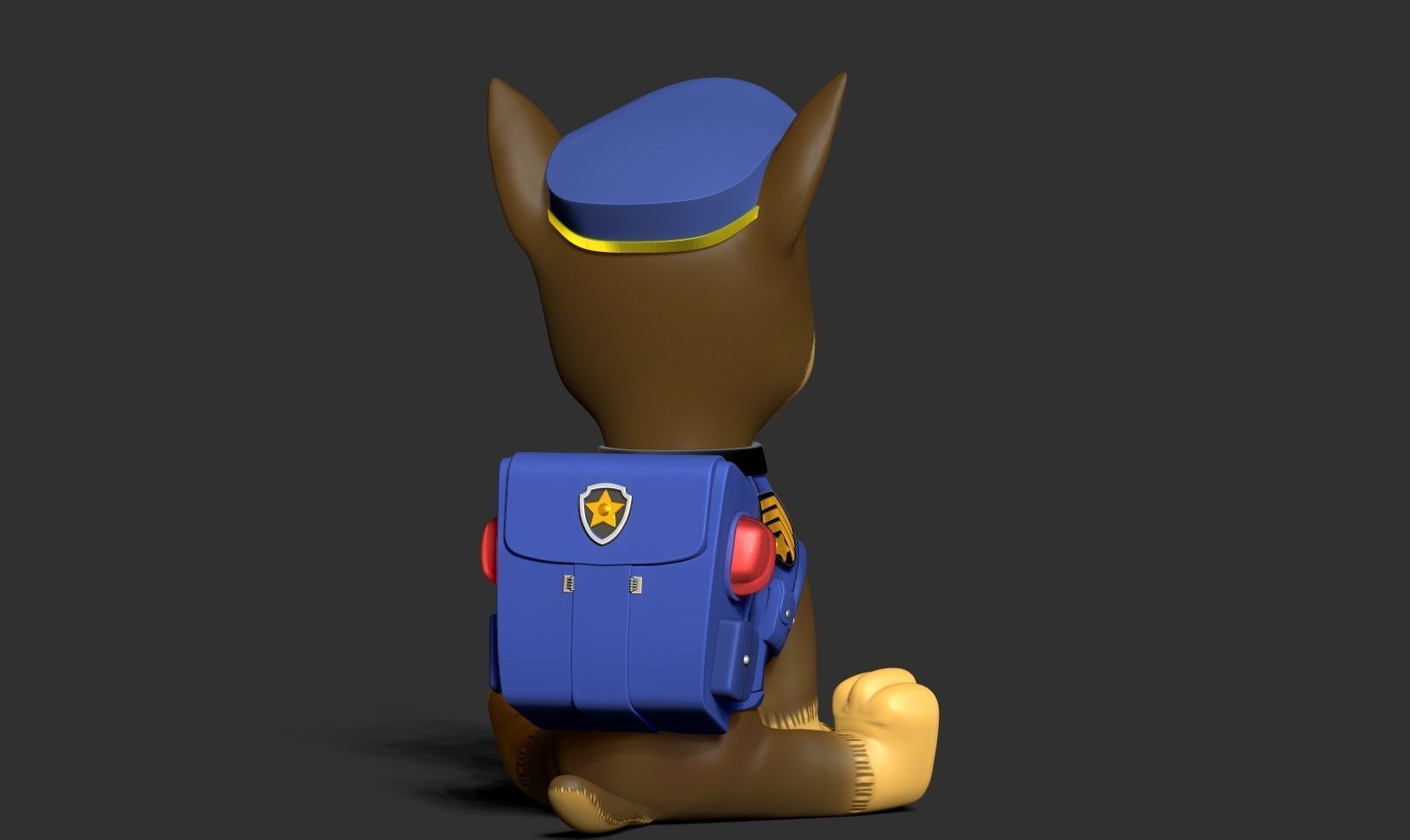 Chase - Paw Patrol Fanart 3D model 3D printable | CGTrader