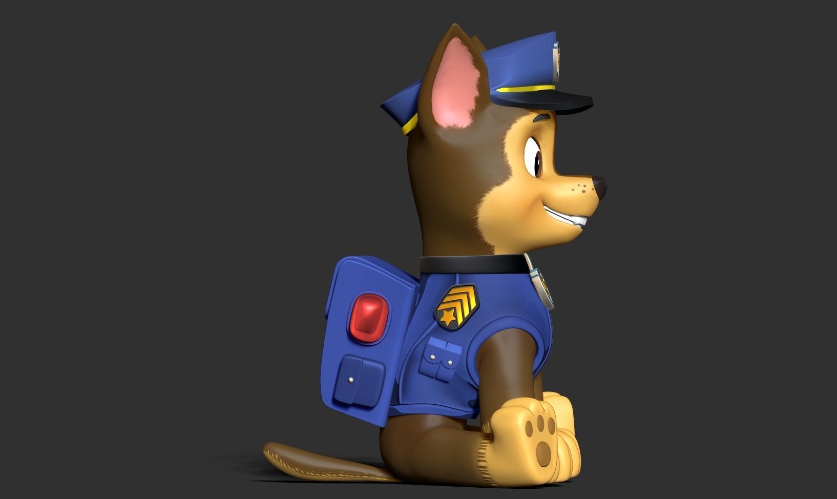 Chase - Paw Patrol Fanart 3D model 3D printable | CGTrader