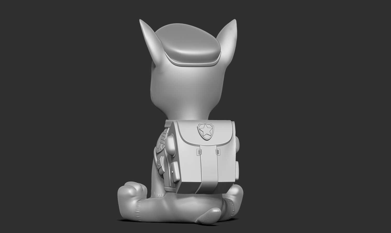 Chase - Paw Patrol Fanart 3D model 3D printable | CGTrader