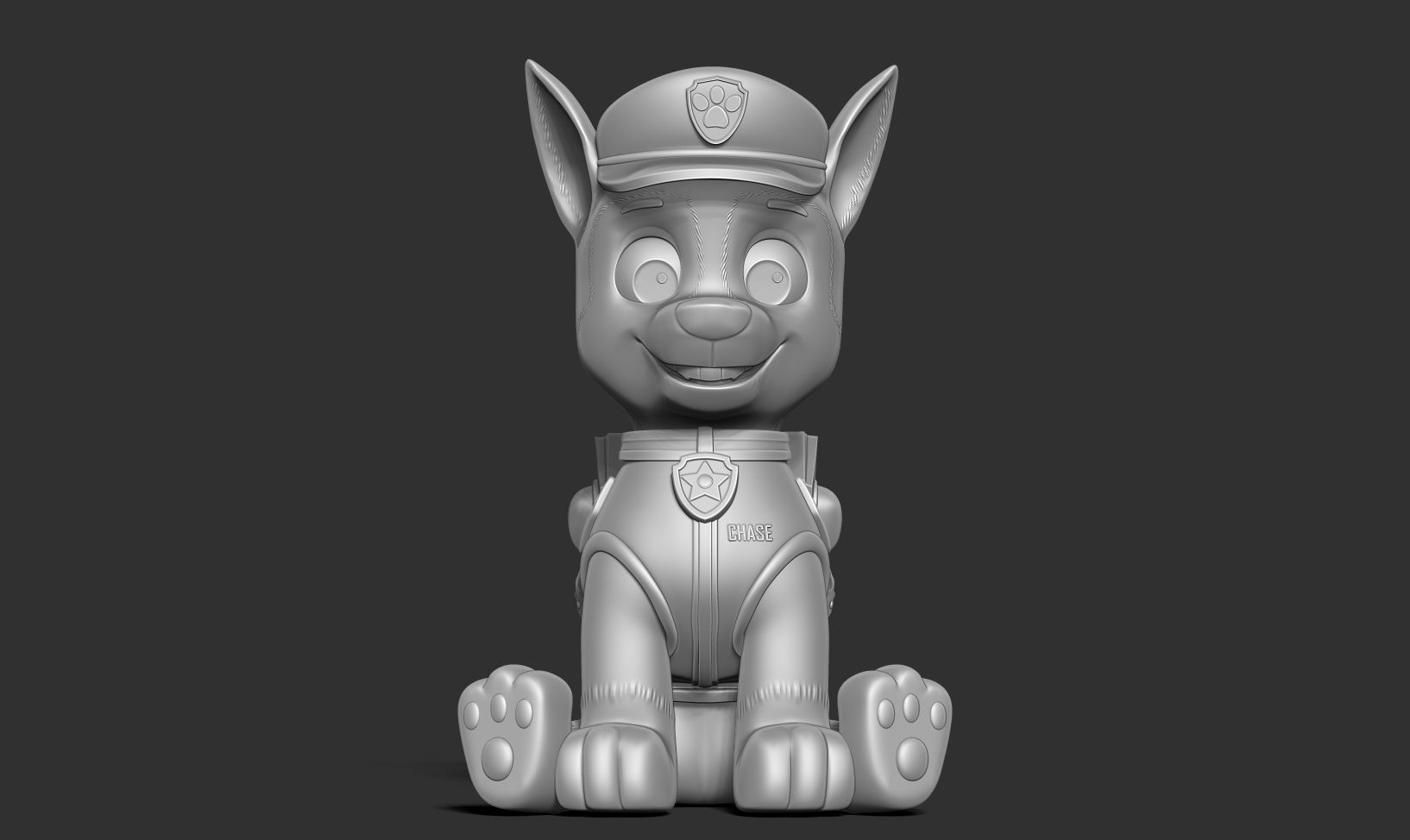 Chase - Paw Patrol Fanart 3D model 3D printable | CGTrader