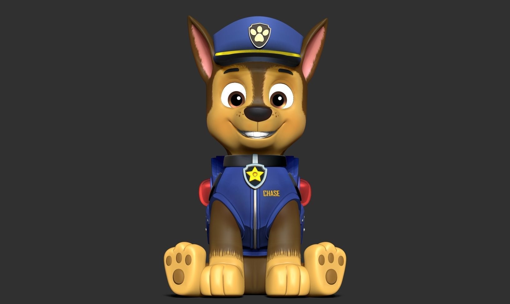 Chase - Paw Patrol Fanart 3D model 3D printable | CGTrader