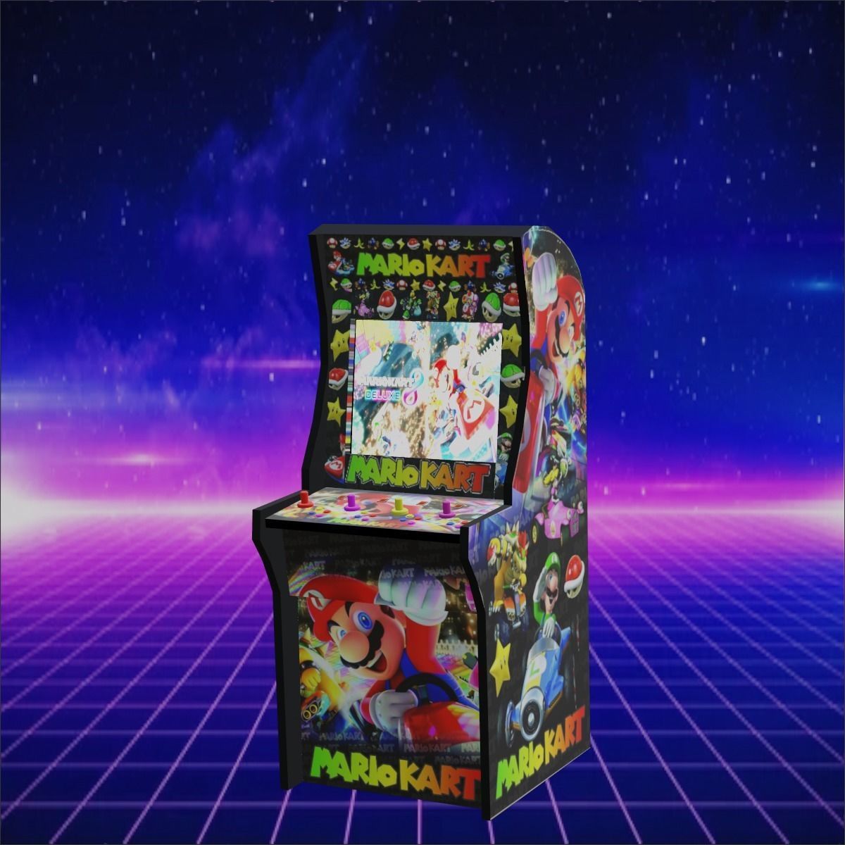 Mario Kart Arcade Game 3D model | CGTrader