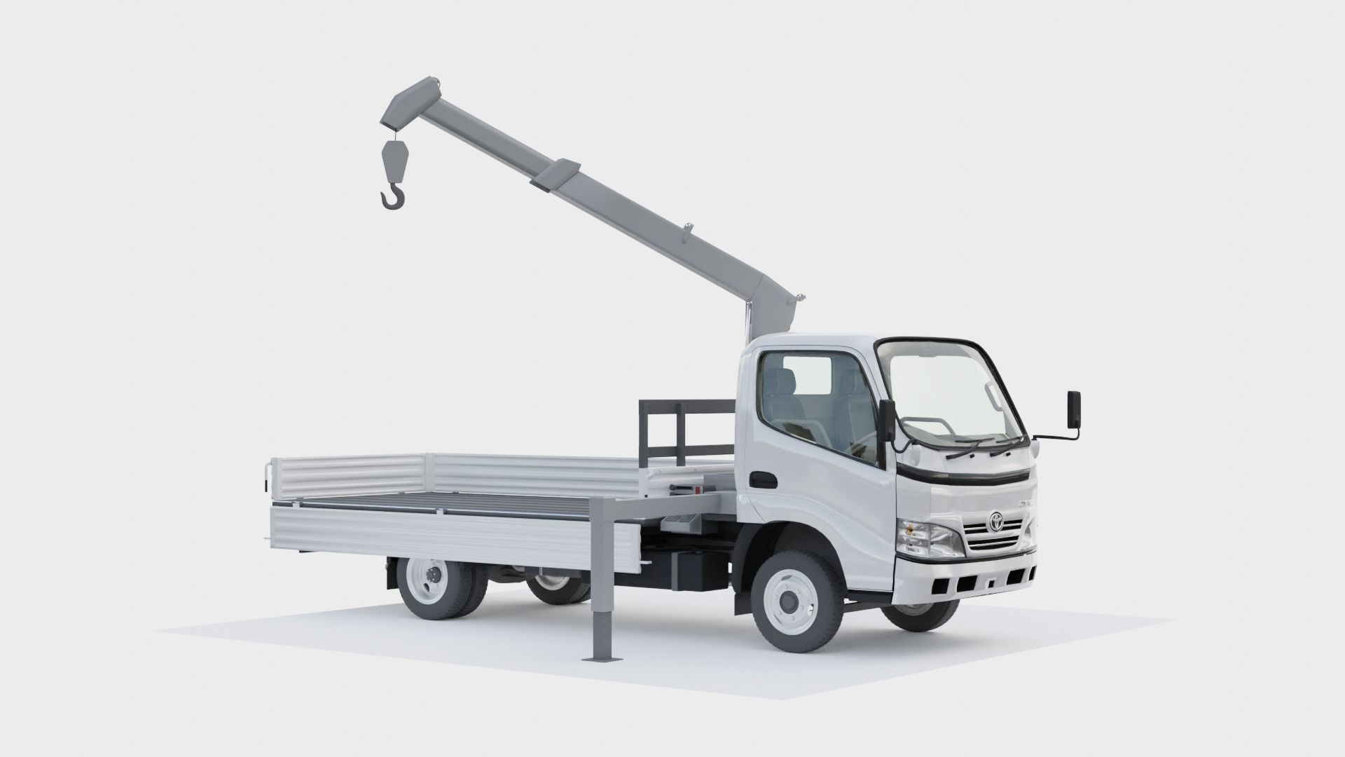 3D model Toyota Dyna 1999 Crane Set VR / AR / low-poly | CGTrader