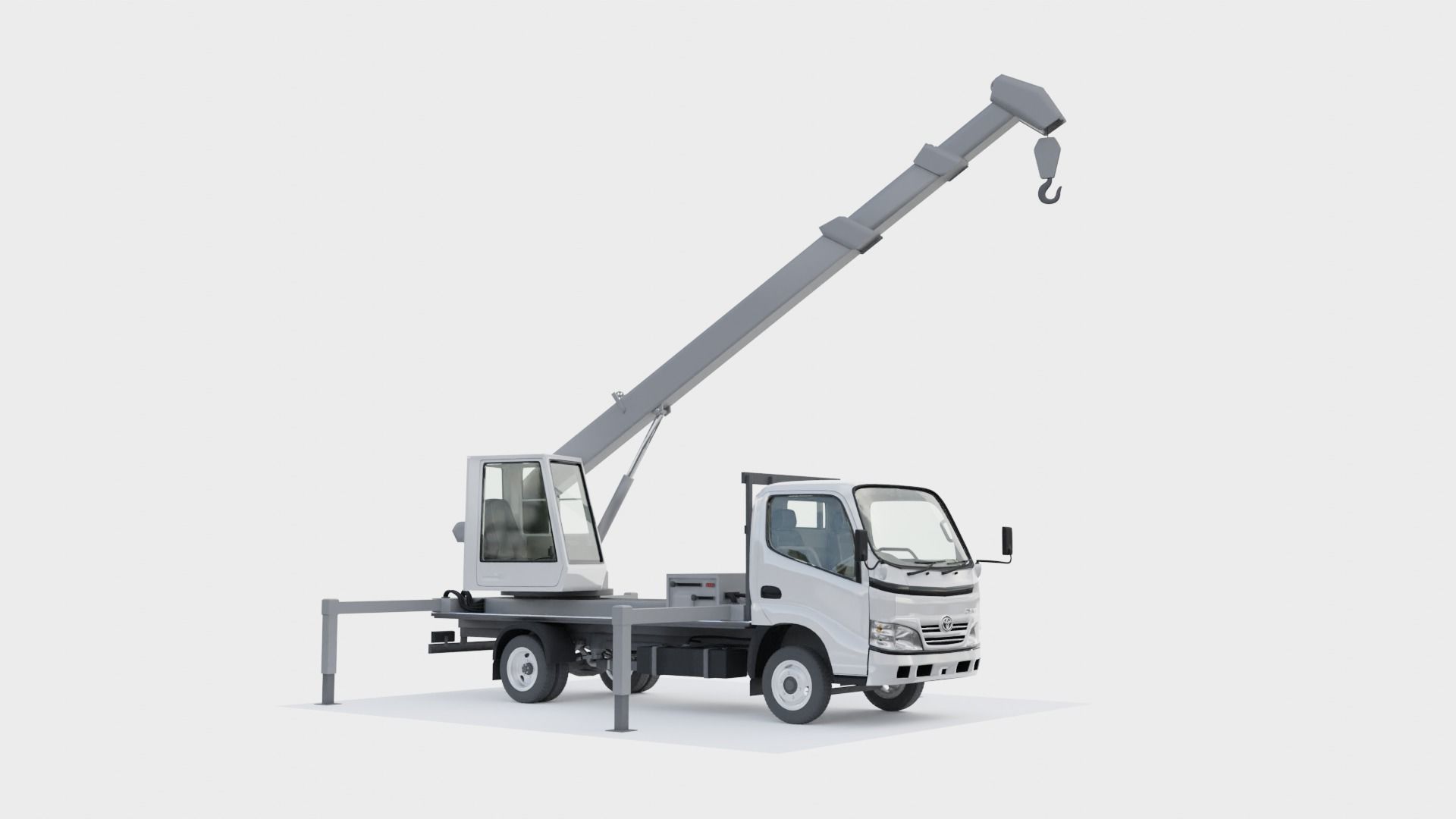 3D model Toyota Dyna 1999 Crane Set VR / AR / low-poly | CGTrader