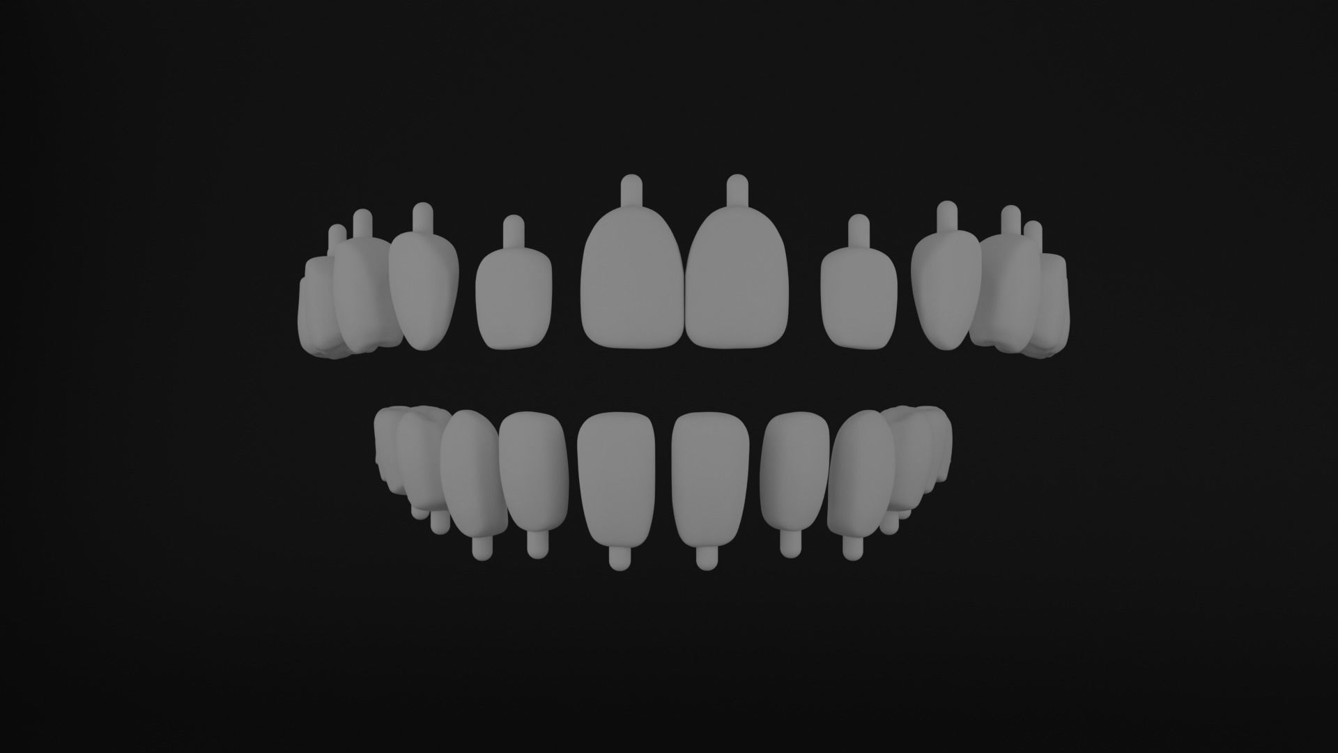 Collapsible 3d model of teeth 3D model 3D printable | CGTrader