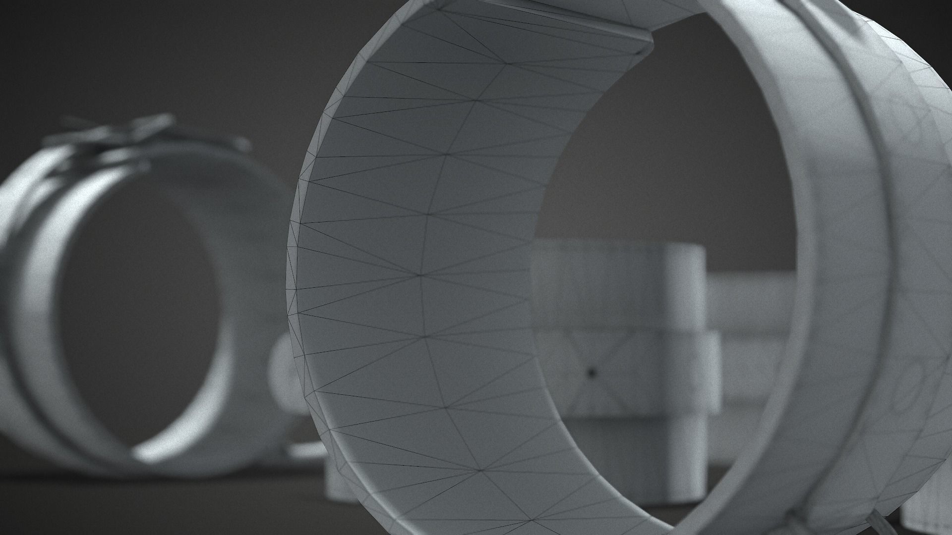 3D model Furry leather hand cuffs - PBR VR Game Ready VR / AR / low ...