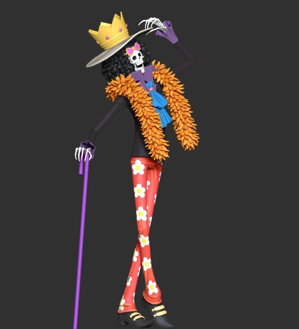One Piece - Brook 3D model 3D printable | CGTrader