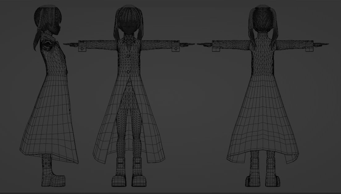 3D model MAKA ALBARN ANIME GIRL VRCHAT AVATAR VR / AR / low-poly | CGTrader