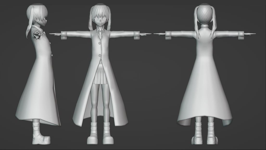 3D model MAKA ALBARN ANIME GIRL VRCHAT AVATAR VR / AR / low-poly | CGTrader