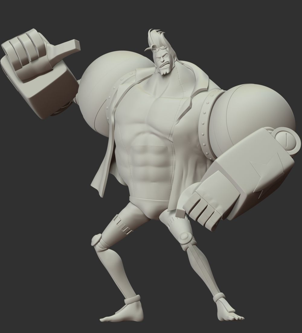 One Piece - Franky 3D model 3D printable | CGTrader