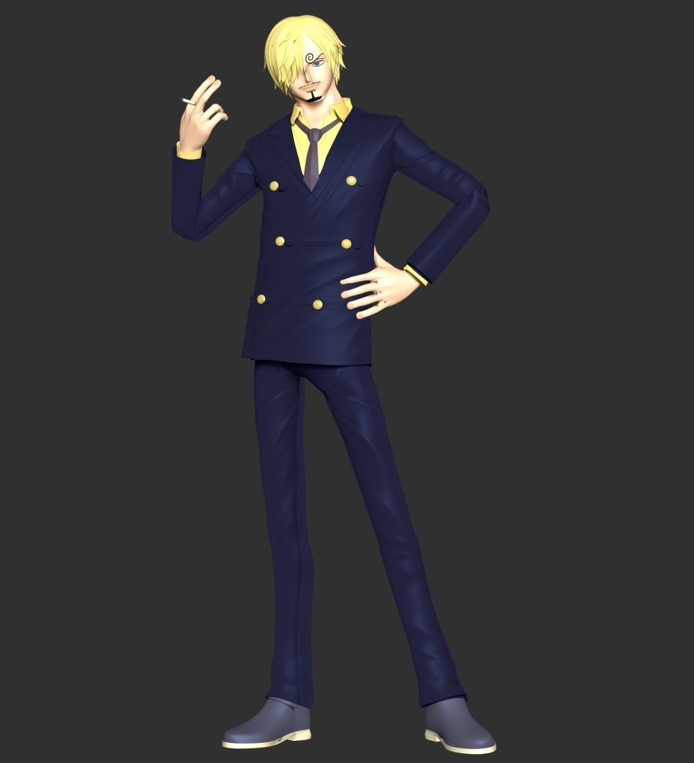 One Piece - Sanji 3D model 3D printable | CGTrader