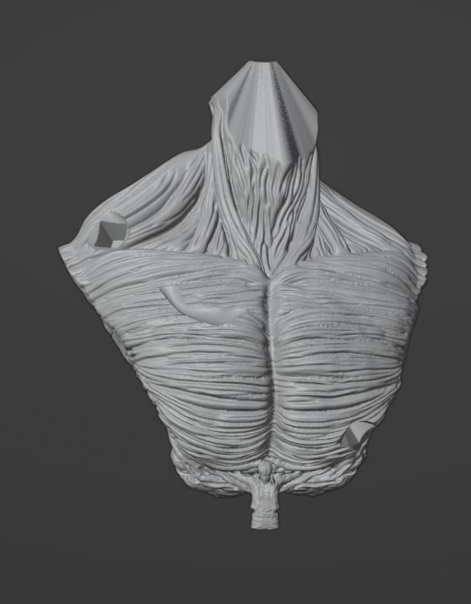 Bust Colossal Titan 3D model 3D printable | CGTrader