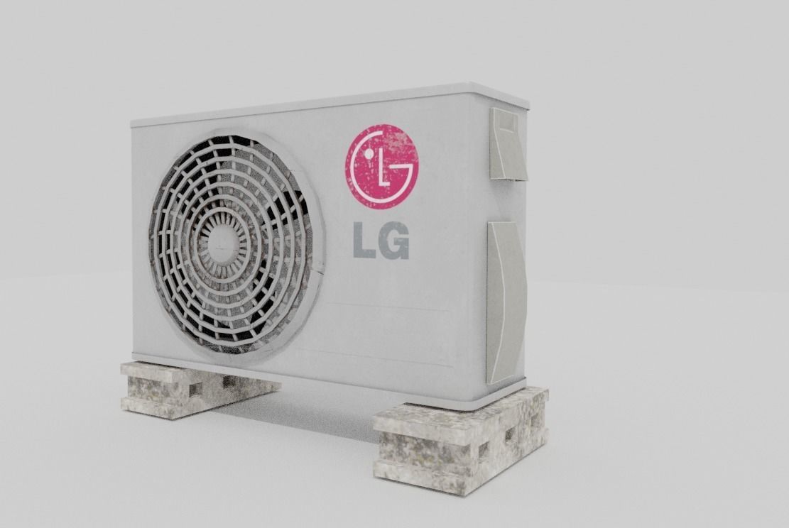 3D model Air condensing unit with 4K texture VR / AR / low-poly | CGTrader