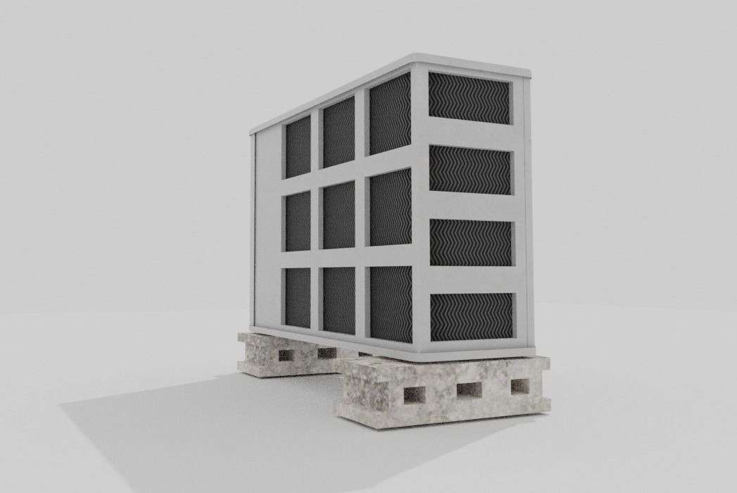 3D model Air condensing unit with 4K texture VR / AR / low-poly | CGTrader