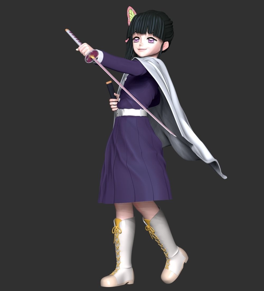 Demon Slayer - Kanao Tsuyuri 3D model 3D printable | CGTrader