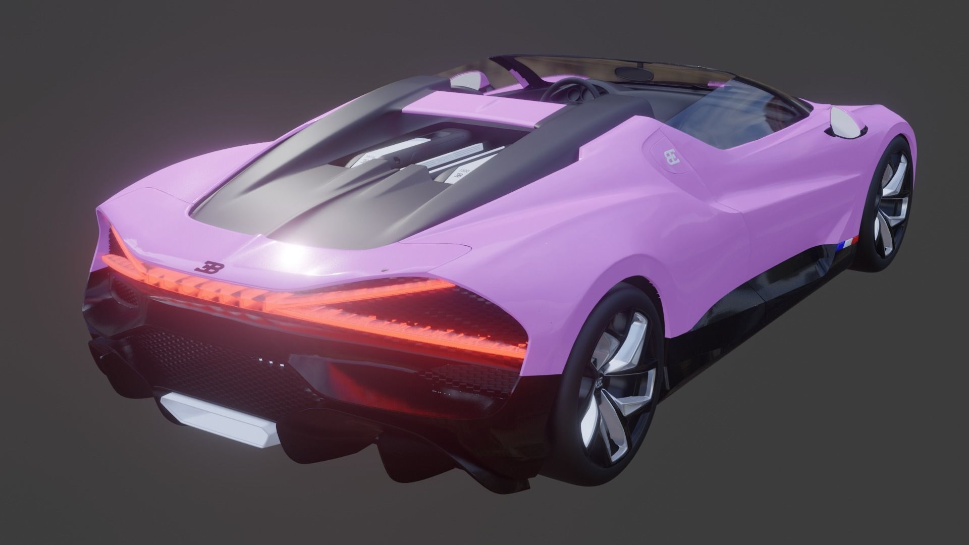 bugatti mistral pink 3D model | CGTrader