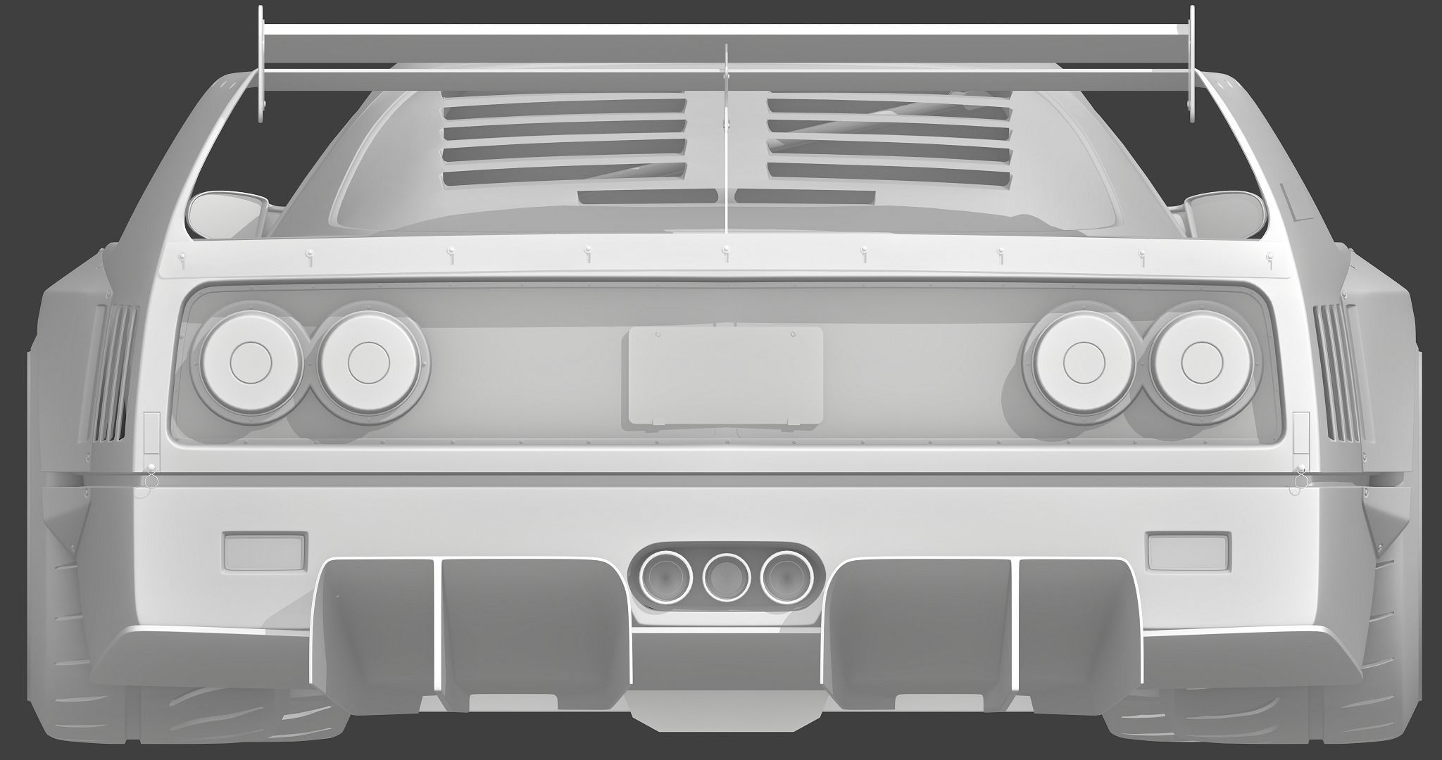 3D model Ferrari F40 Liberty Walk VR / AR / low-poly | CGTrader