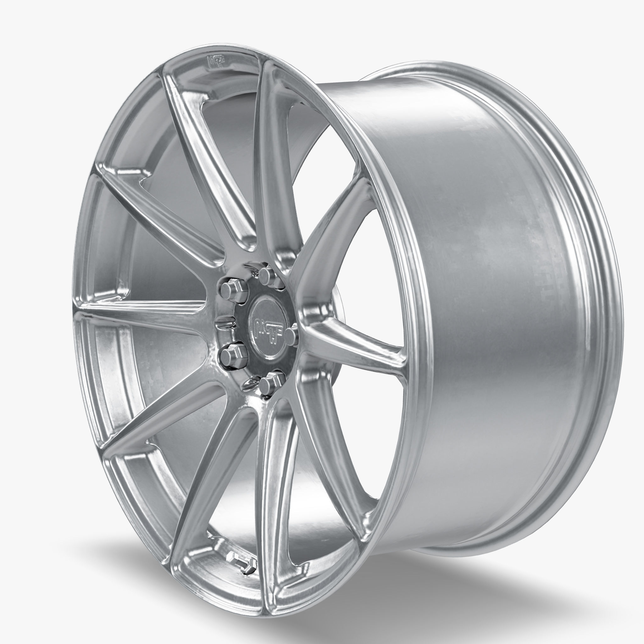 Niche Essen Wheel Offset Silver With Machined Face 3D model | CGTrader