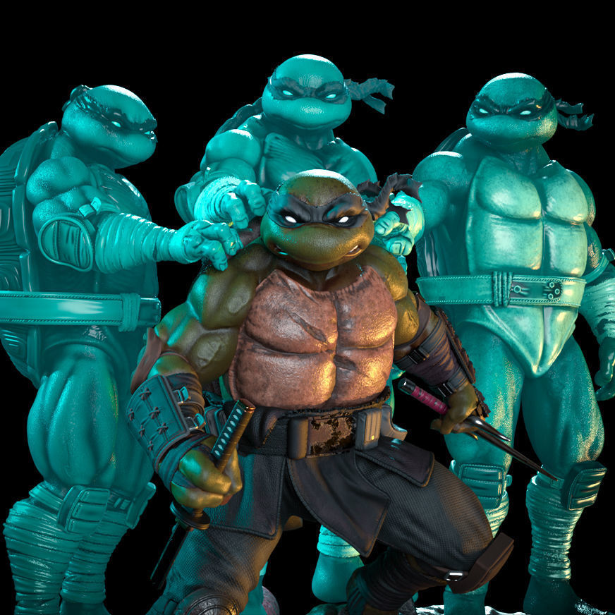 Fan art of TMNT Last Ronin - Diorama 3D model 3D printable | CGTrader