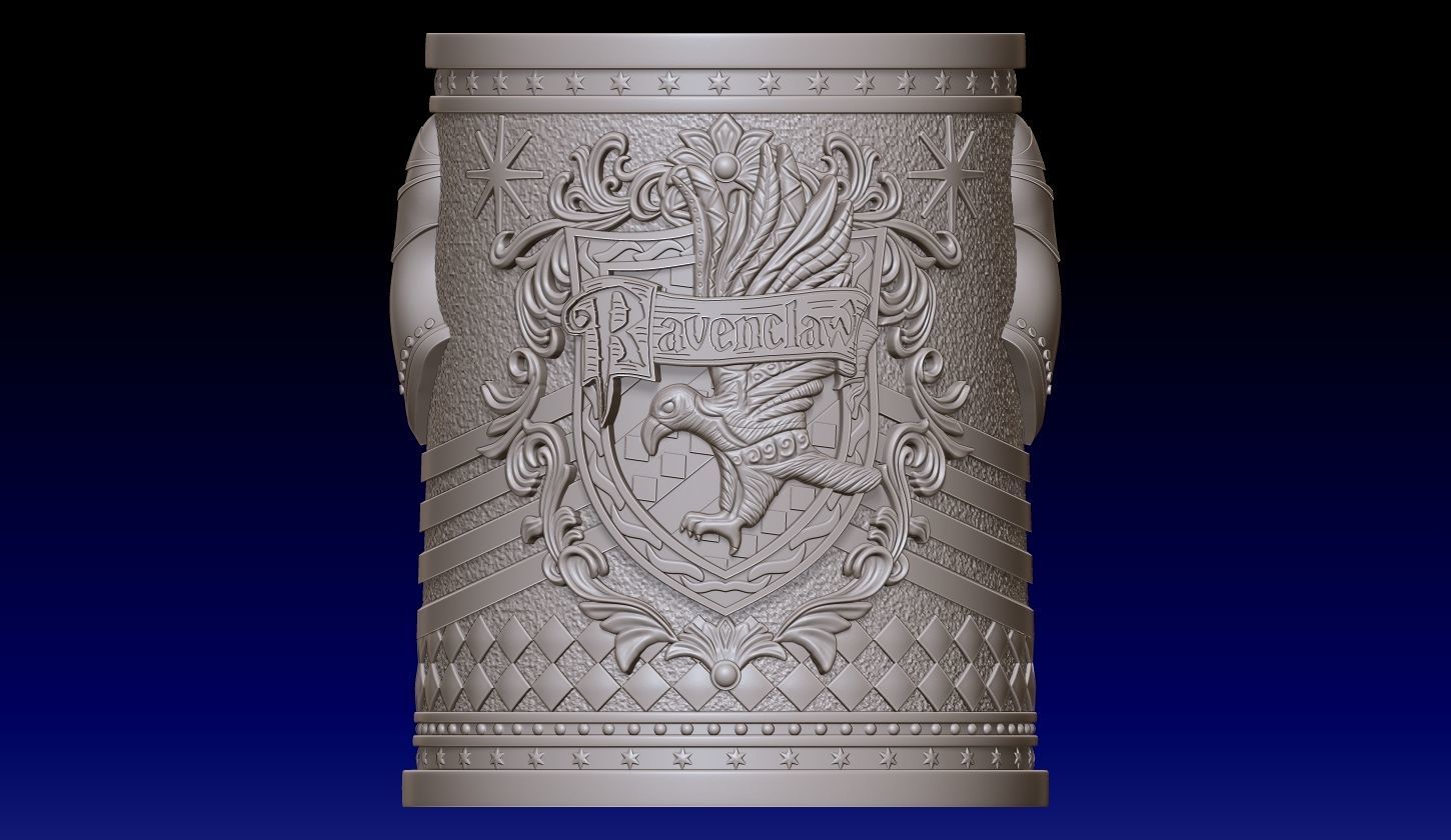 Pen holder Ravenclaw Harry Potter 3D model 3D printable | CGTrader