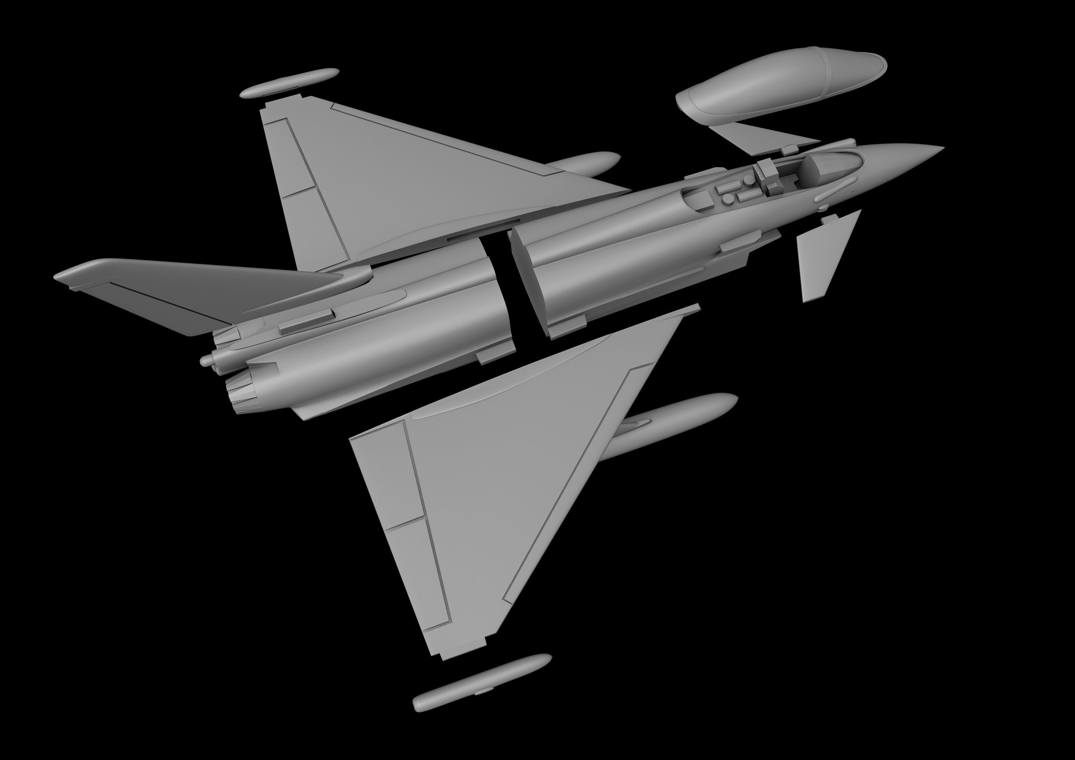 EUROFIGHTER TYPHOON SCALE 1-72 3D PRINT READY STL FILES 3D model 3D ...
