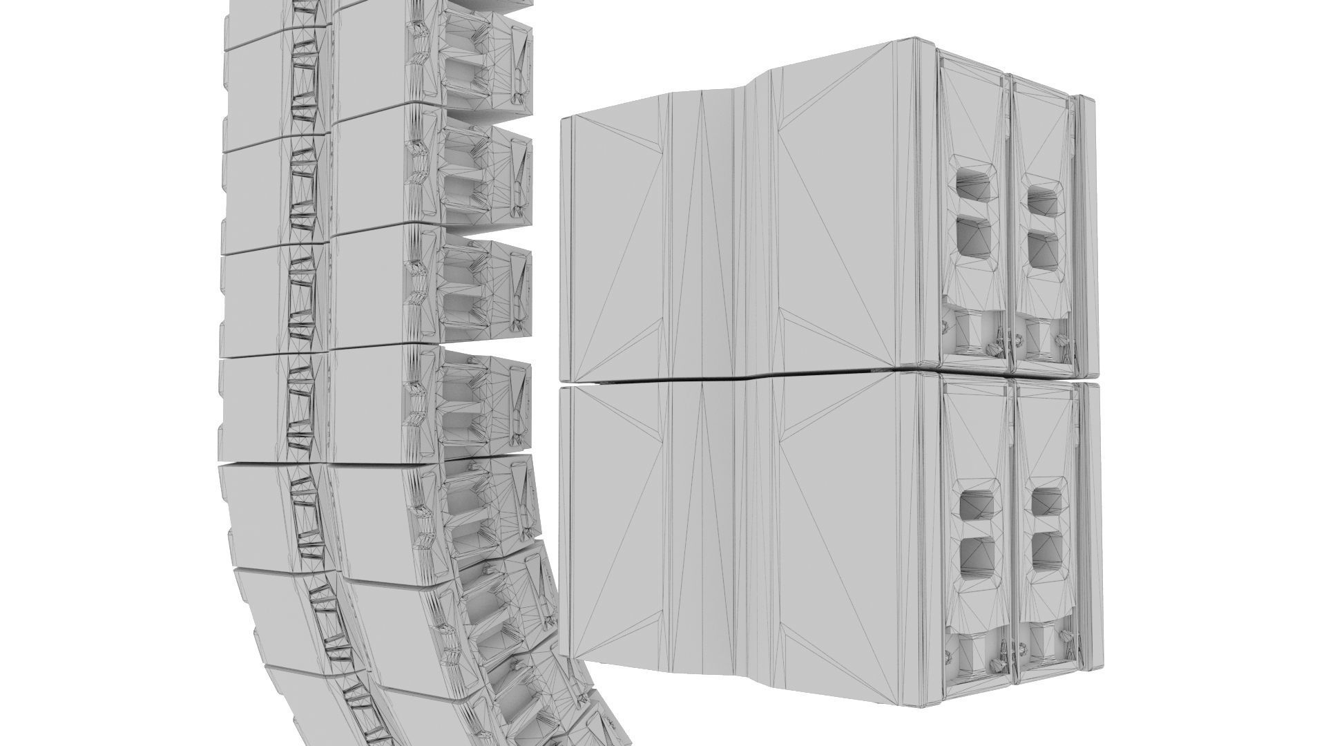 Concert Sound Systems Line Array JBL VTX V20 3D model | CGTrader