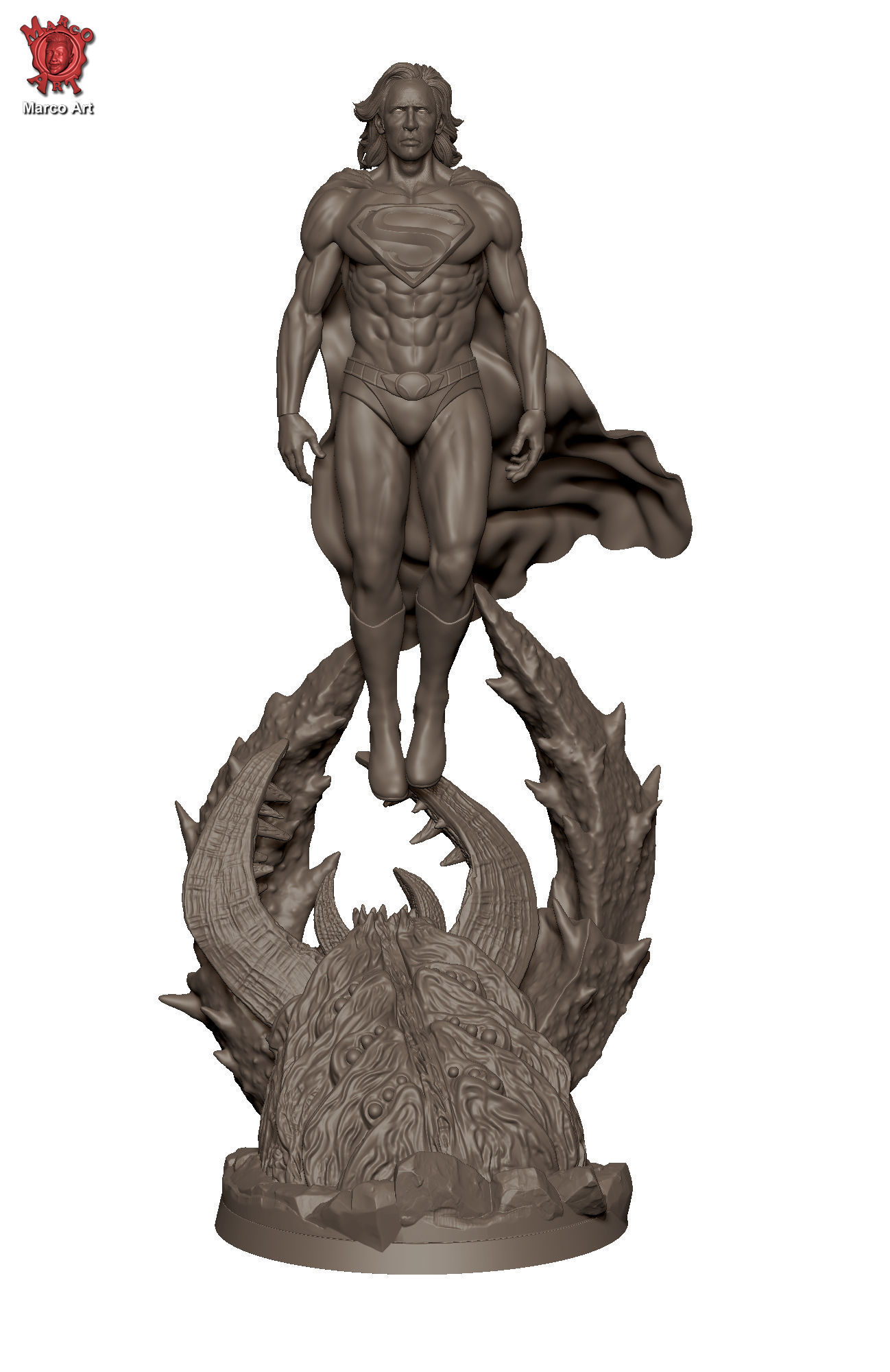 Superman stl file 3D model 3D printable | CGTrader